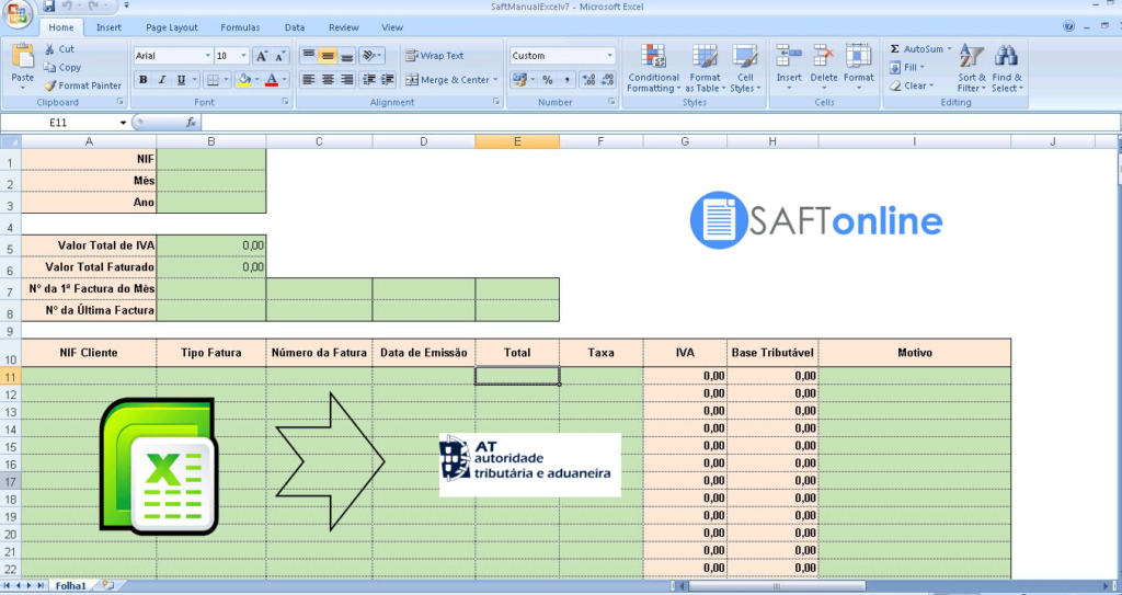 SAFT Excel - SAFTonline